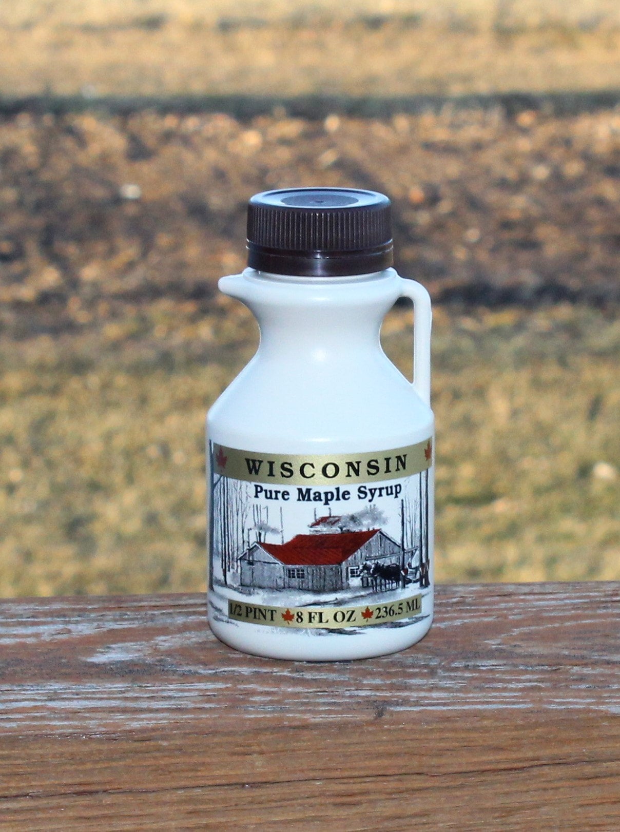 Pure Wisconsin Maple Syrup - 1/2 pint (8 fluid oz.) Plastic Bottle ...